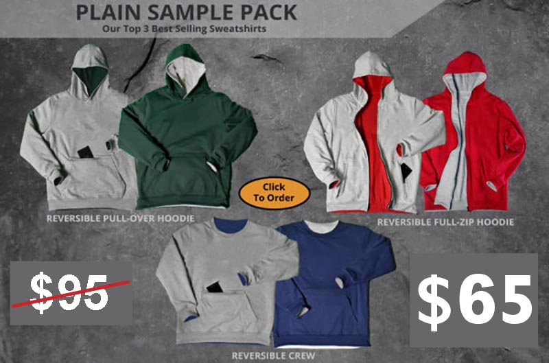 PLAIN SAMPLE PACK – Reversible Sweatshirts